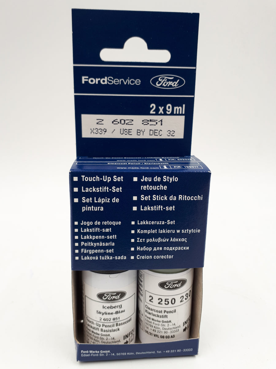 Kit de Pinceles de retoque original Ford color Azul skyline Iceberg 26 ...