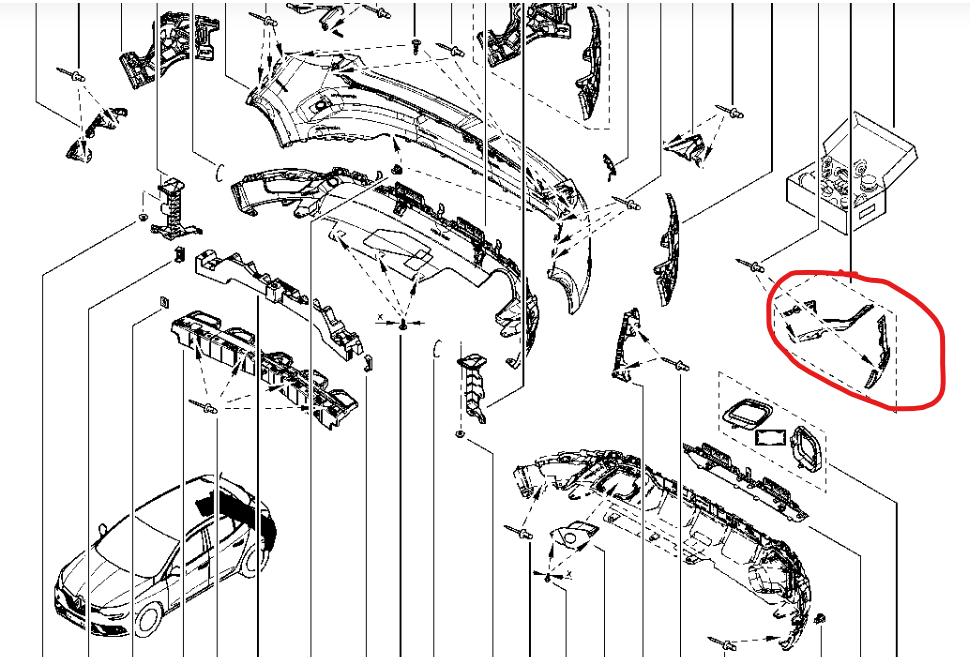 Colección de embellecedores Renault Megane IV originales Renault 85076 ...