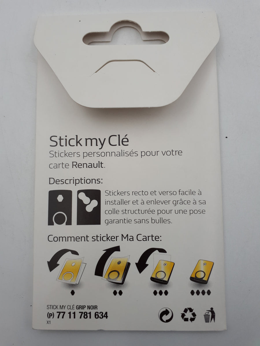 Sticker carcasa para la llave de Renault Captur, Clio, Megane, Laguna ...