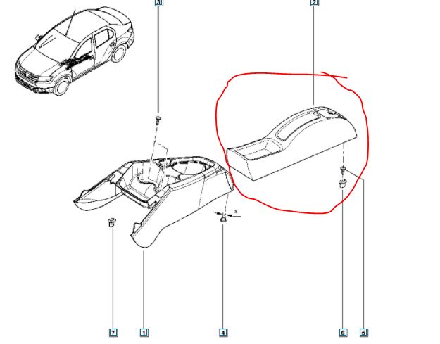 🔥Dacia Sandero II 2012-2020 Handbrake Liner Original OEM and Brand New ...